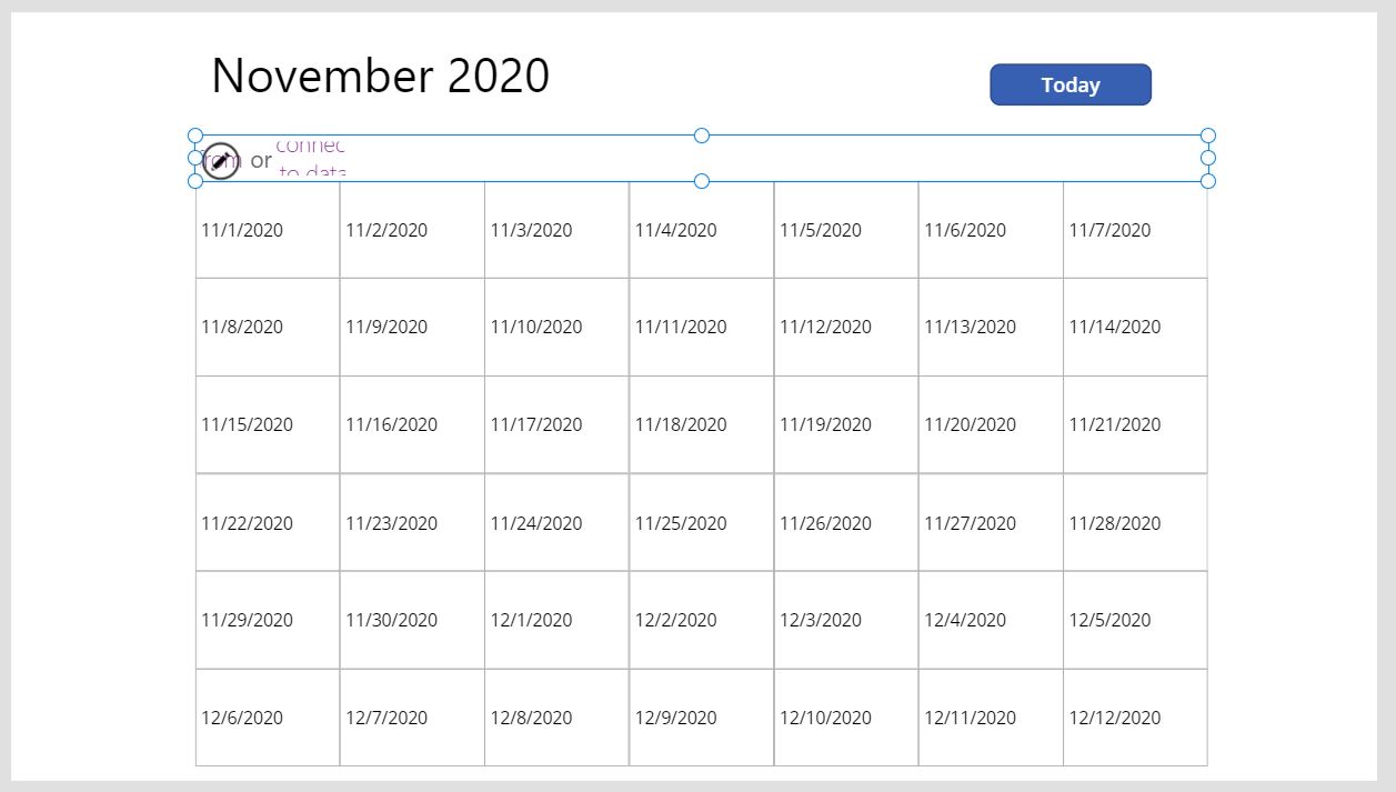 Make A Calendar In Power Apps - Part 1 - Matthew Devaney