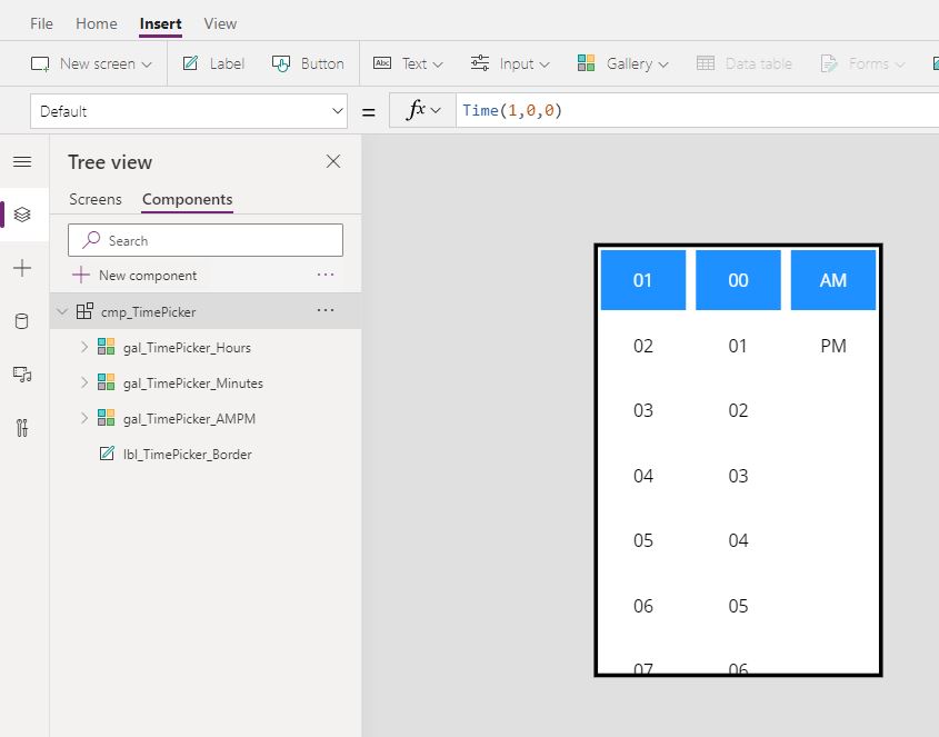 Make A Time Picker In Power Apps - Matthew Devaney