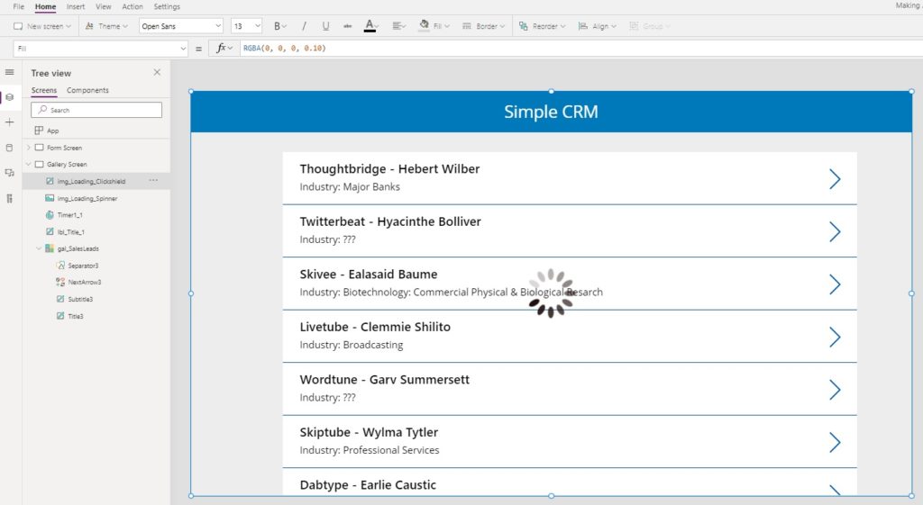 Power Apps Loading Spinners, Saving Spinners and Progress Bars