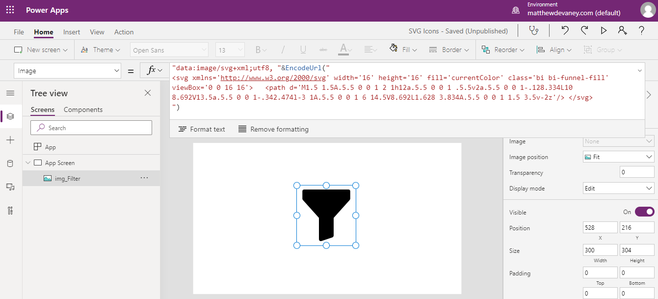 SVG Images in Power Apps - Matthew Devaney