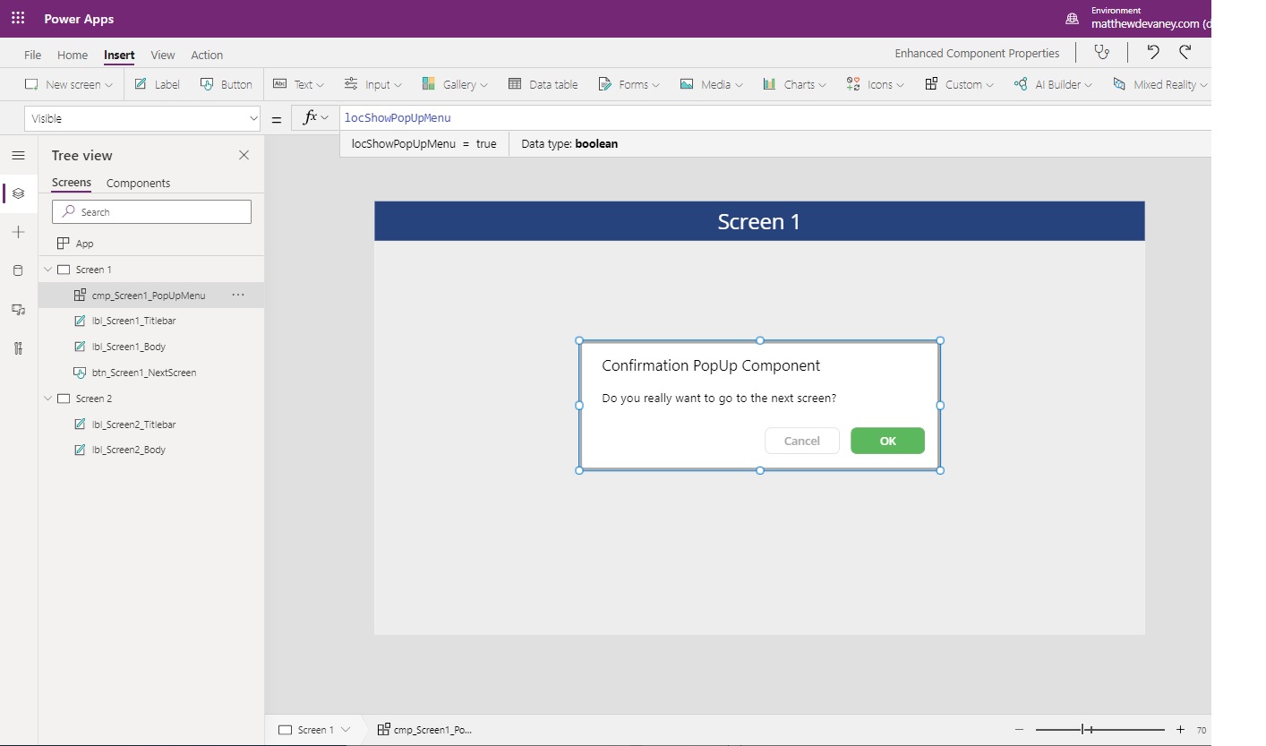 Power Apps Component With An Onselect Property Matthew Devaney