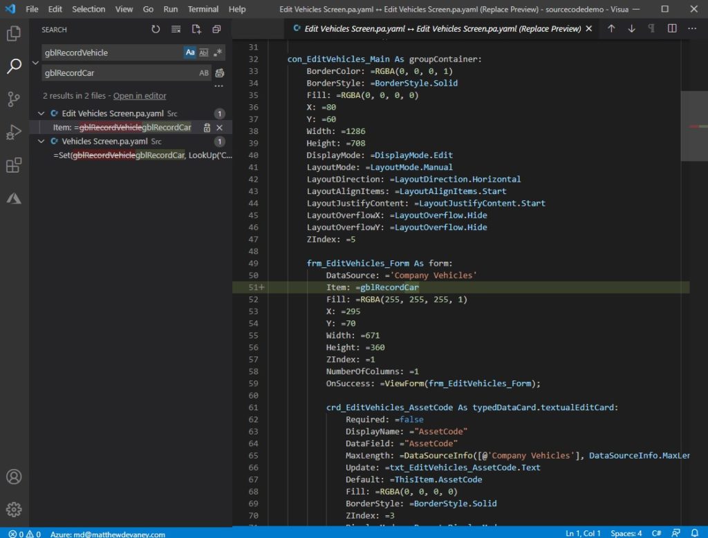 Power Apps Source Code Tool Matthew Devaney