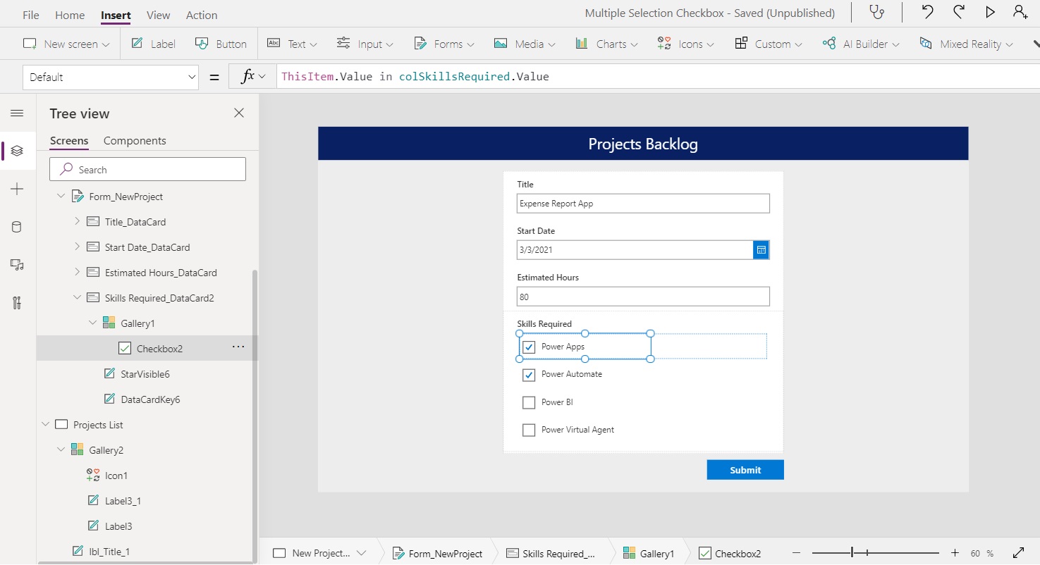 Power Apps Multiple Selection Checkbox Matthew Devaney