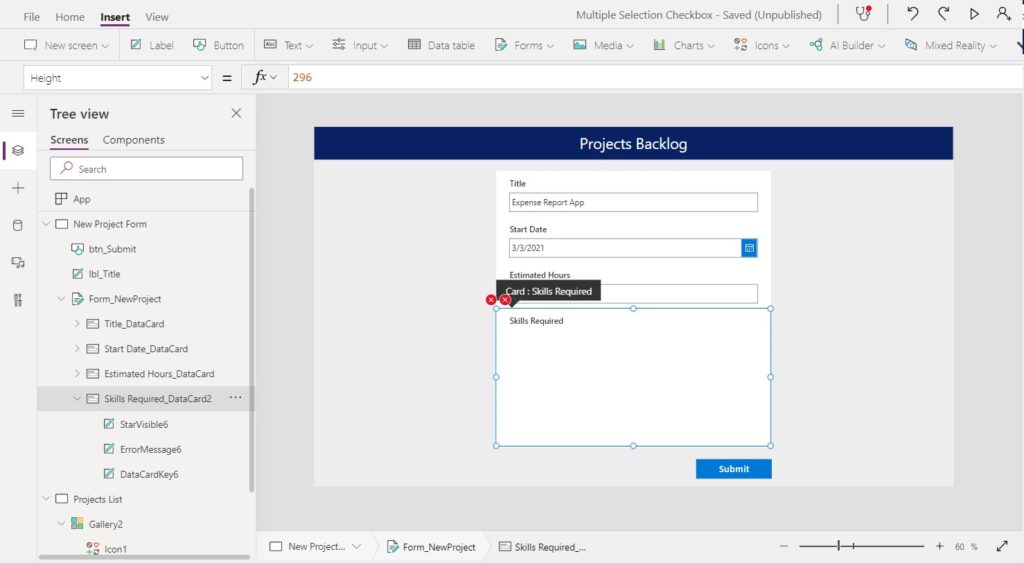 Power Apps Multiple Selection Checkbox - Matthew Devaney