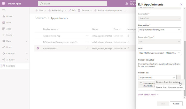 Simplify Importing And Exporting Power Apps With Datasource Environment