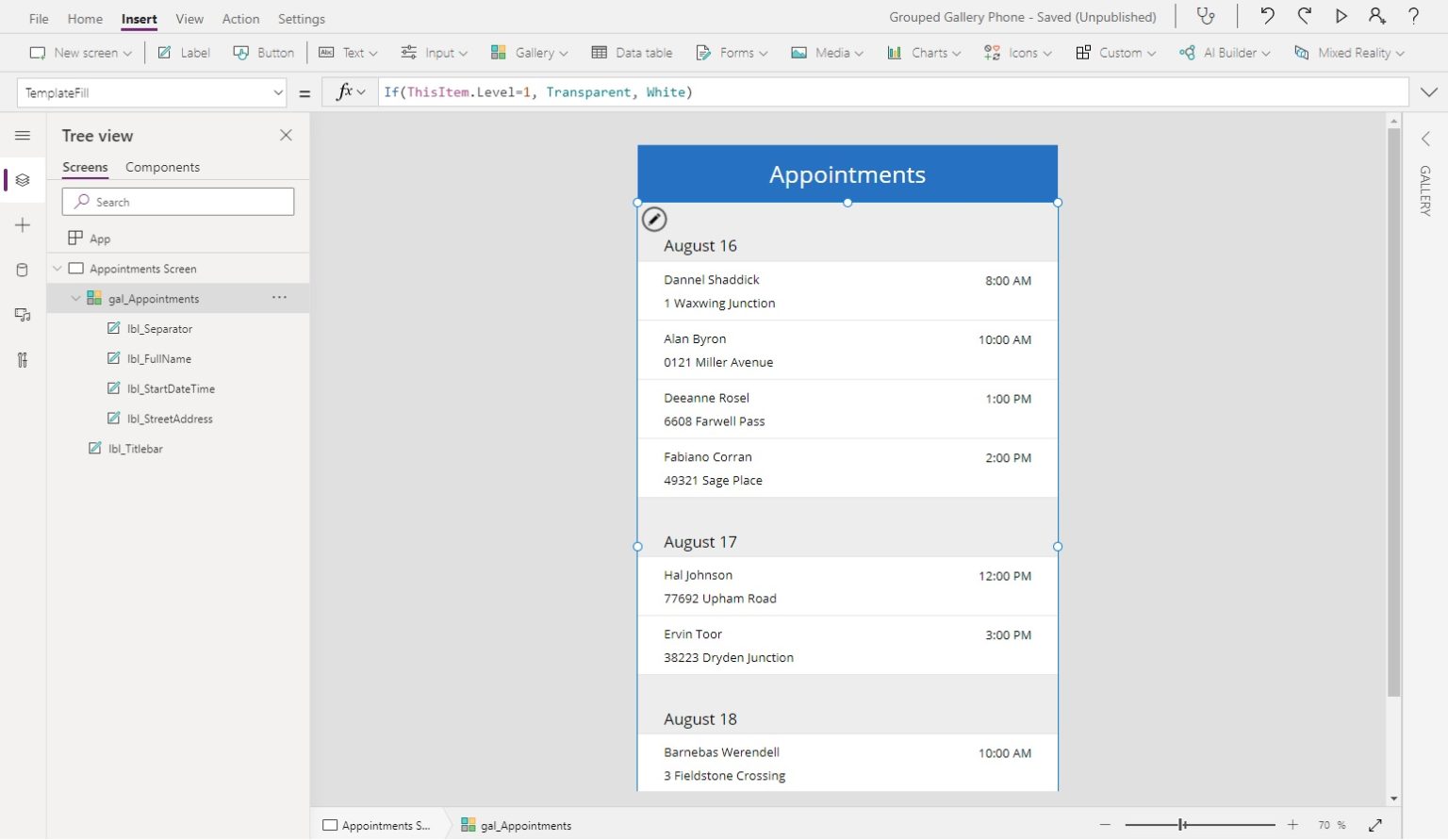 Group The Items In A Power Apps Gallery