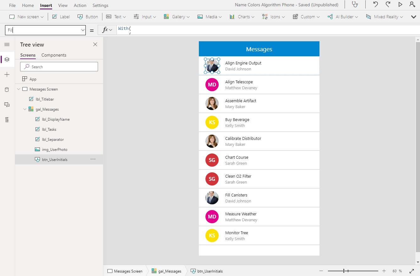 Power Apps Display A User Photo Or Initials Matthew Devaney