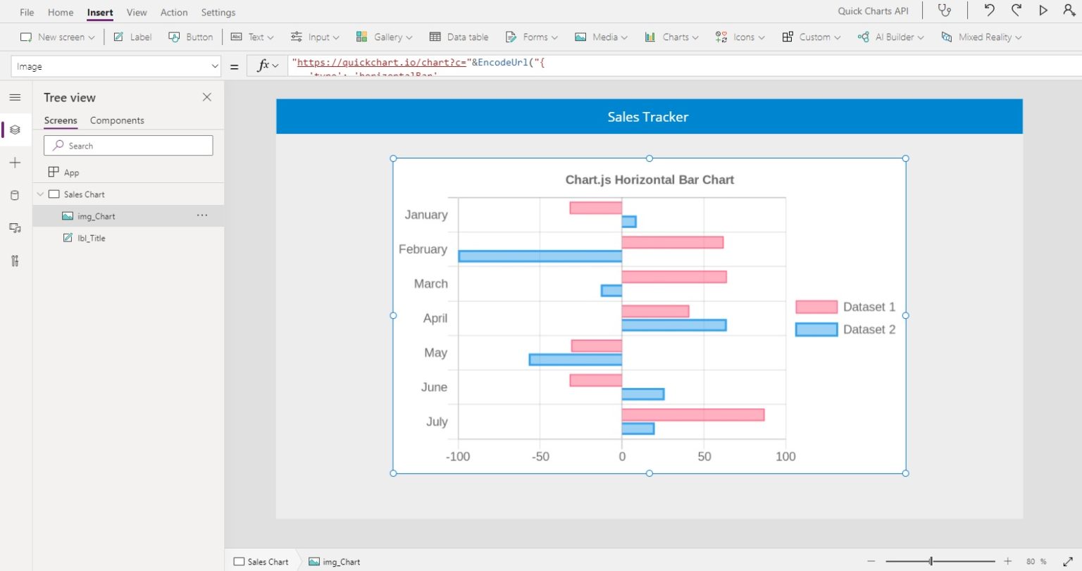 20+ More Power Apps Chart Types With QuickChart