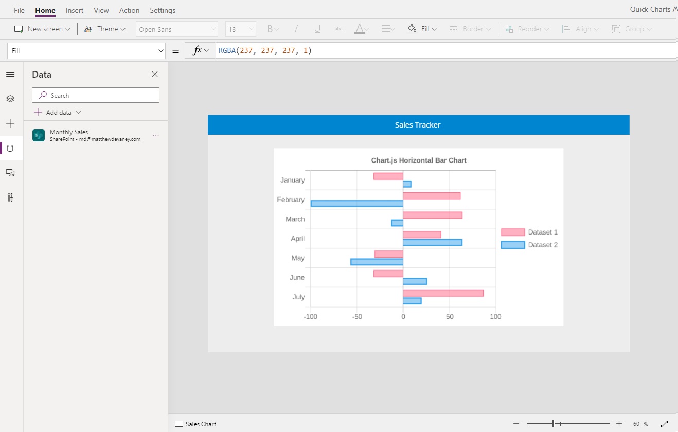 20+ More Power Apps Chart Types With QuickChart