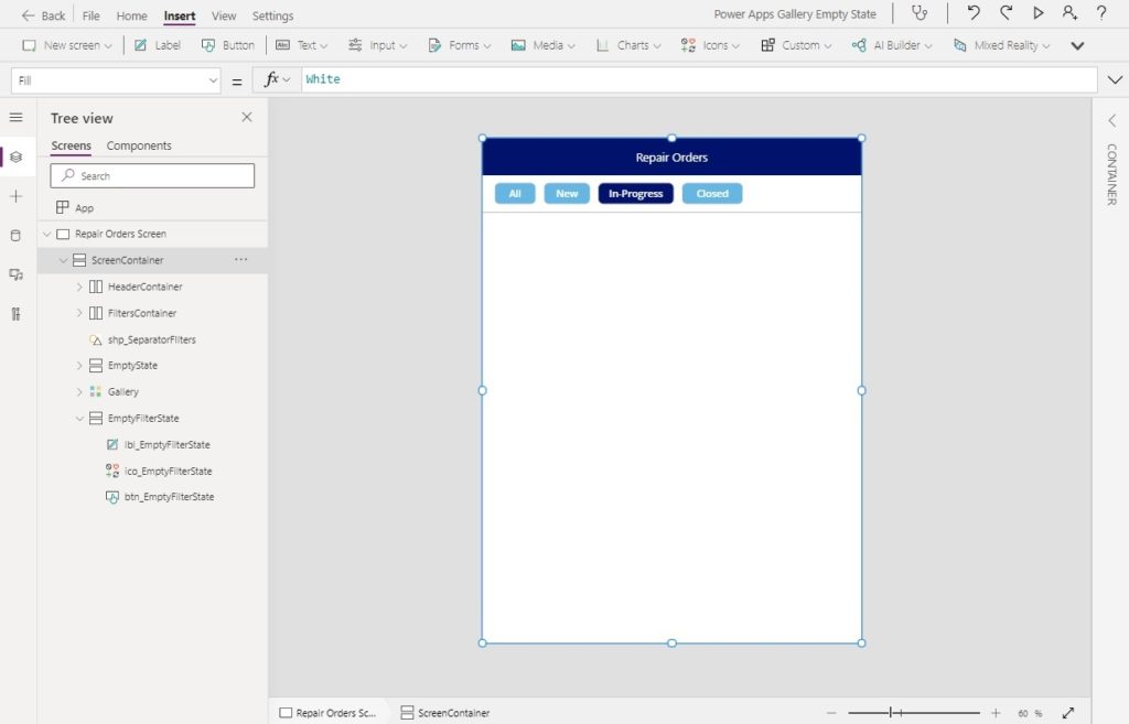 Show Message If A Power Apps Gallery Is Empty Matthew Devaney