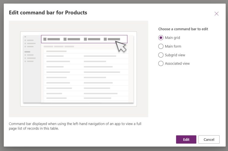 Customize The Command Bar In A Power Apps Model-Driven App