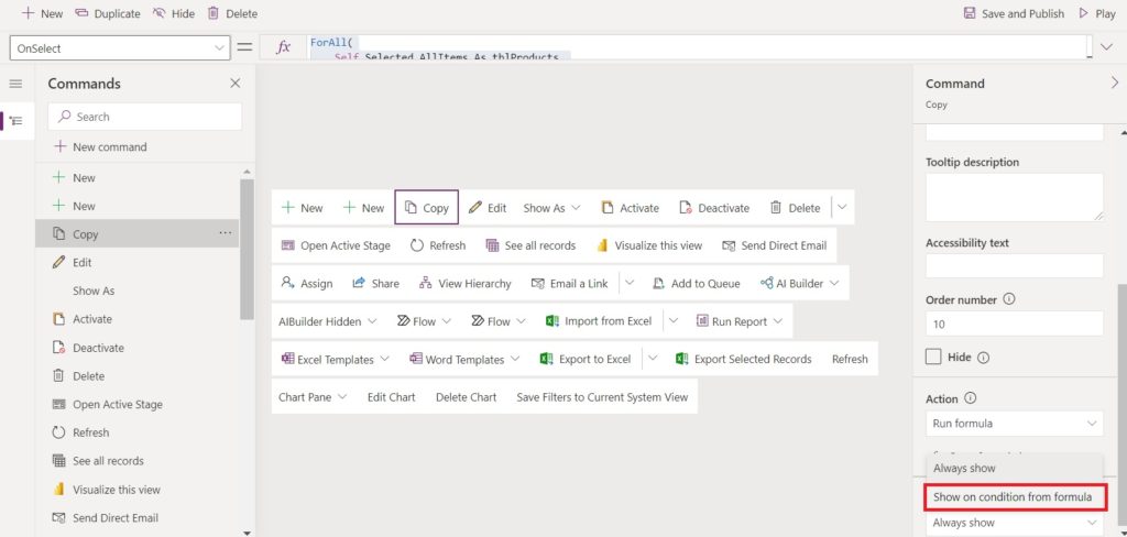 Customize The Command Bar In A Power Apps Model-Driven App