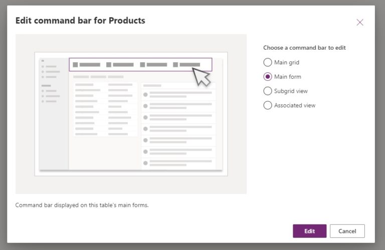 Customize The Command Bar In A Power Apps Model-Driven App