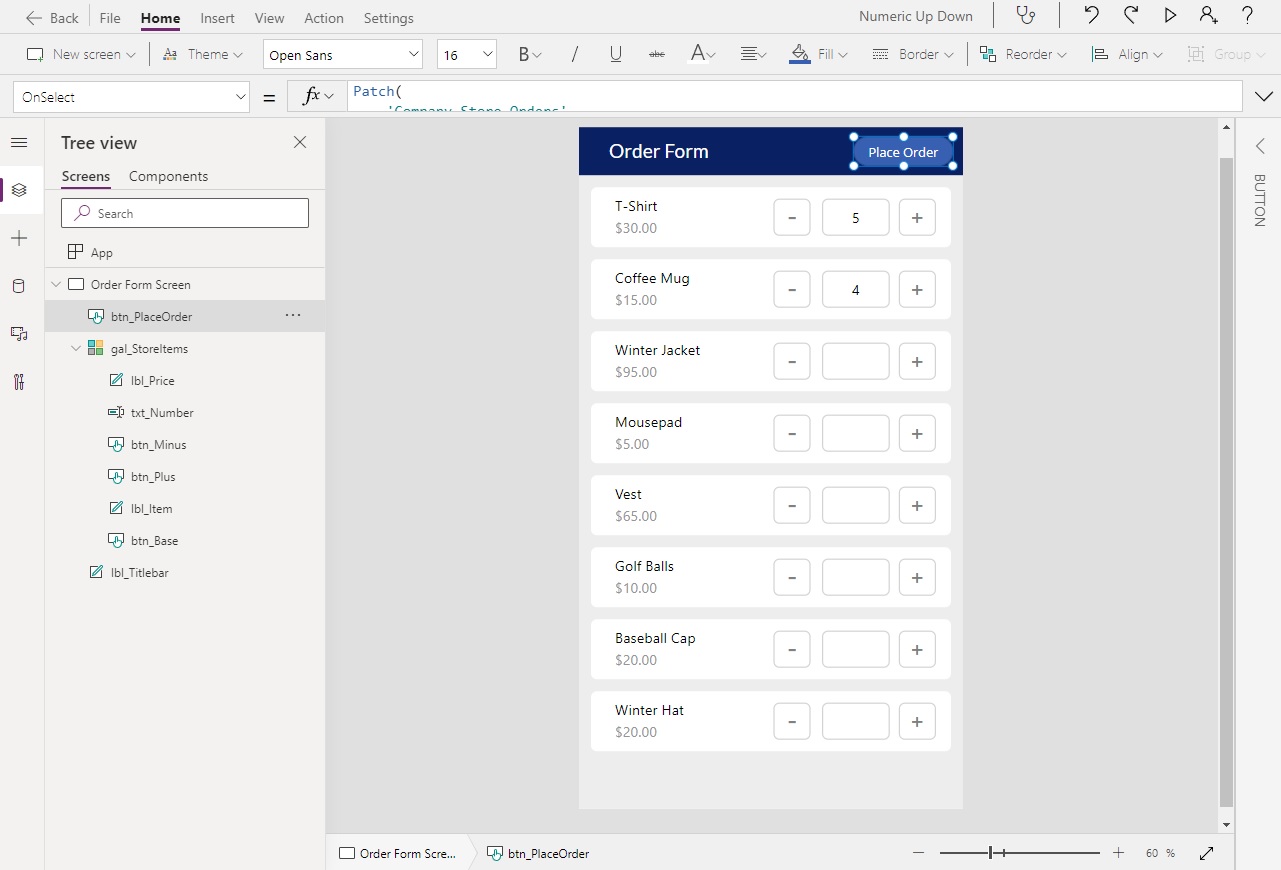 Build A Shopping Cart In Power Apps