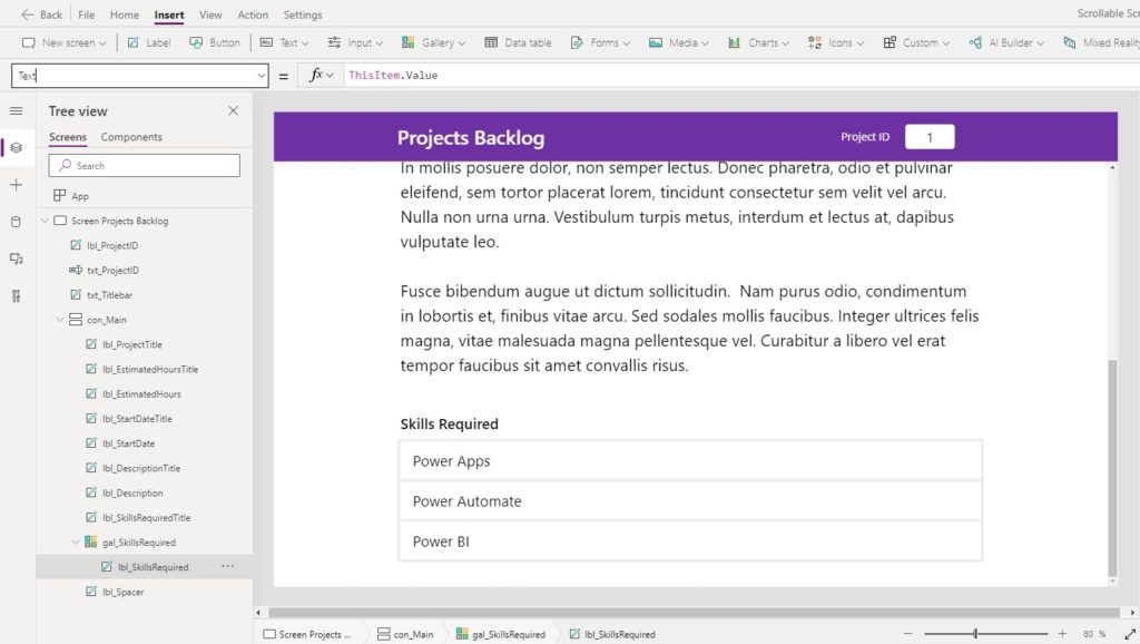 Easy Power Apps Scrollable Screen Using A Vertical Container