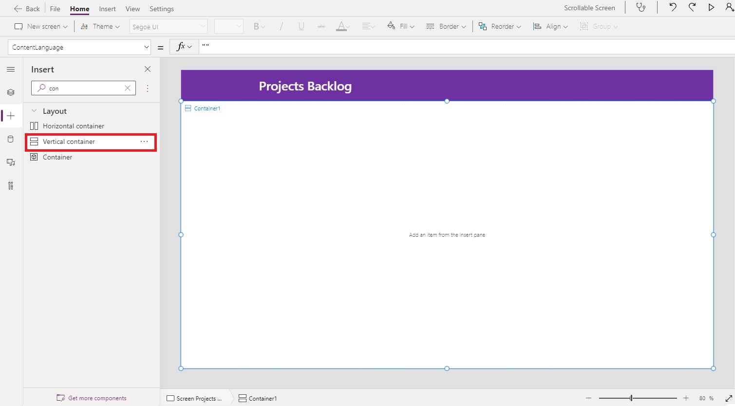 Easy Power Apps Scrollable Screen Using A Vertical Container