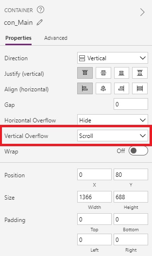 Easy Power Apps Scrollable Screen Using A Vertical Container