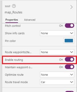 Show A Route On A Power Apps Map