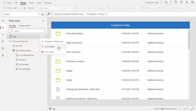 Power Apps Navigating Folders And Subfolders In A Sharepoint Document Library