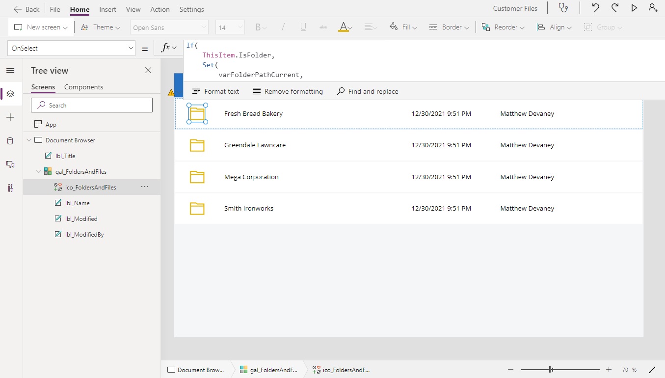 Power Apps Navigating Folders & Subfolders In A SharePoint Document Library