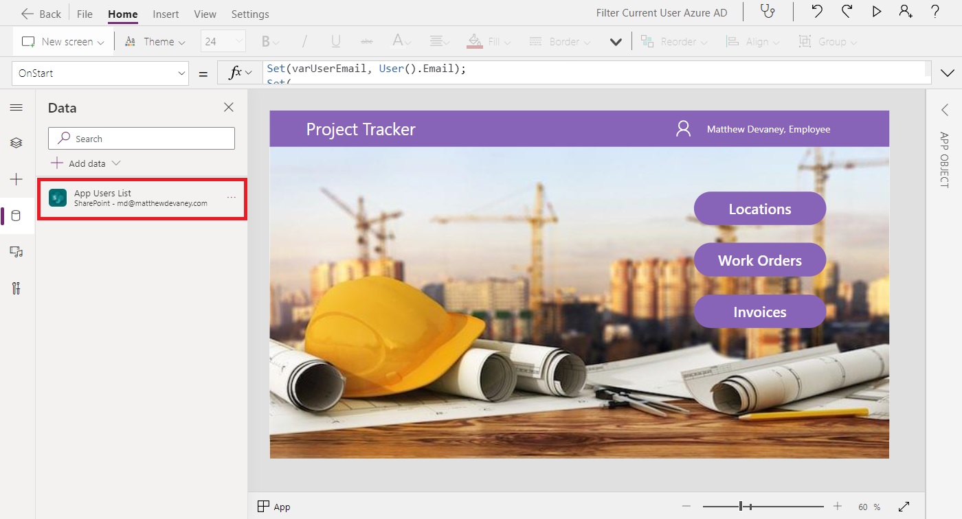 Show Hide Button In Power Apps Based On The Current User