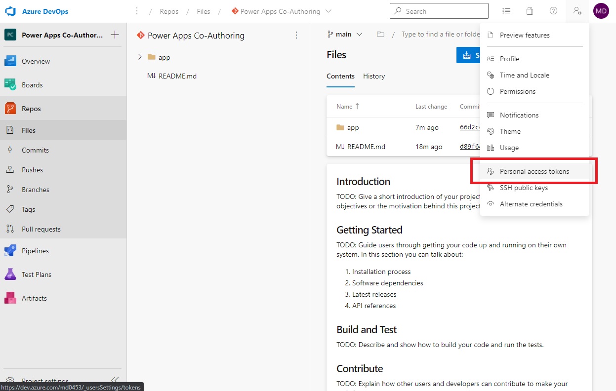 How To Setup Power Apps Co-Authoring - Azure Dev Ops Version