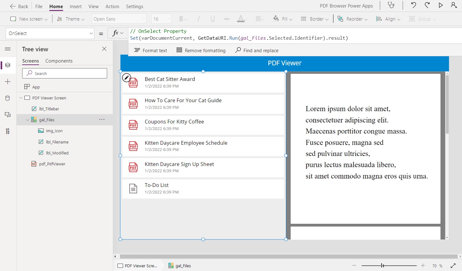 Power Apps View A PDF Stored In A SharePoint Document Library