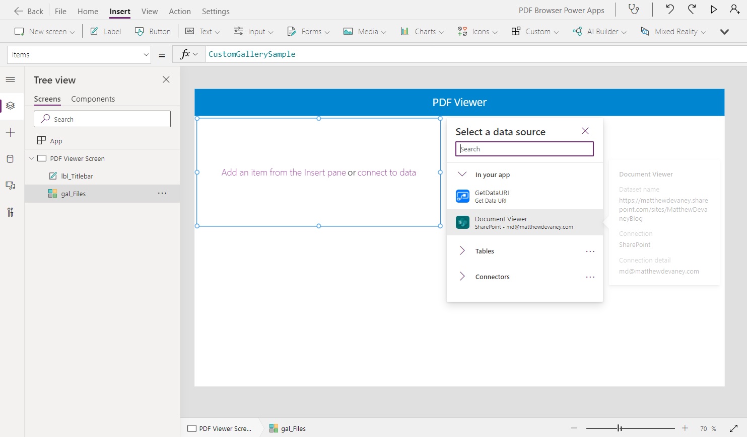 Power Apps View A Pdf Stored In A Sharepoint Document Library