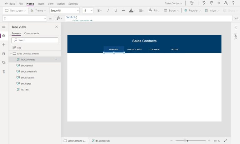 Power Apps Tabbed Form With An Awesome-Looking Design