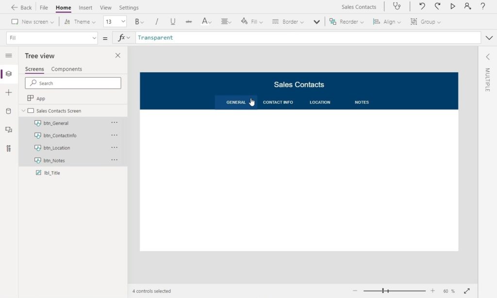 Power Apps Tabbed Form With An Awesome-Looking Design