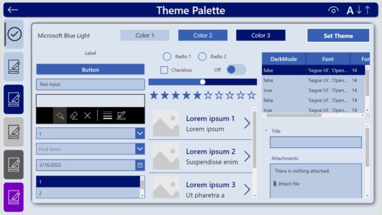 Create A Power Apps Custom Theme Colors Fonts Icons And Controls