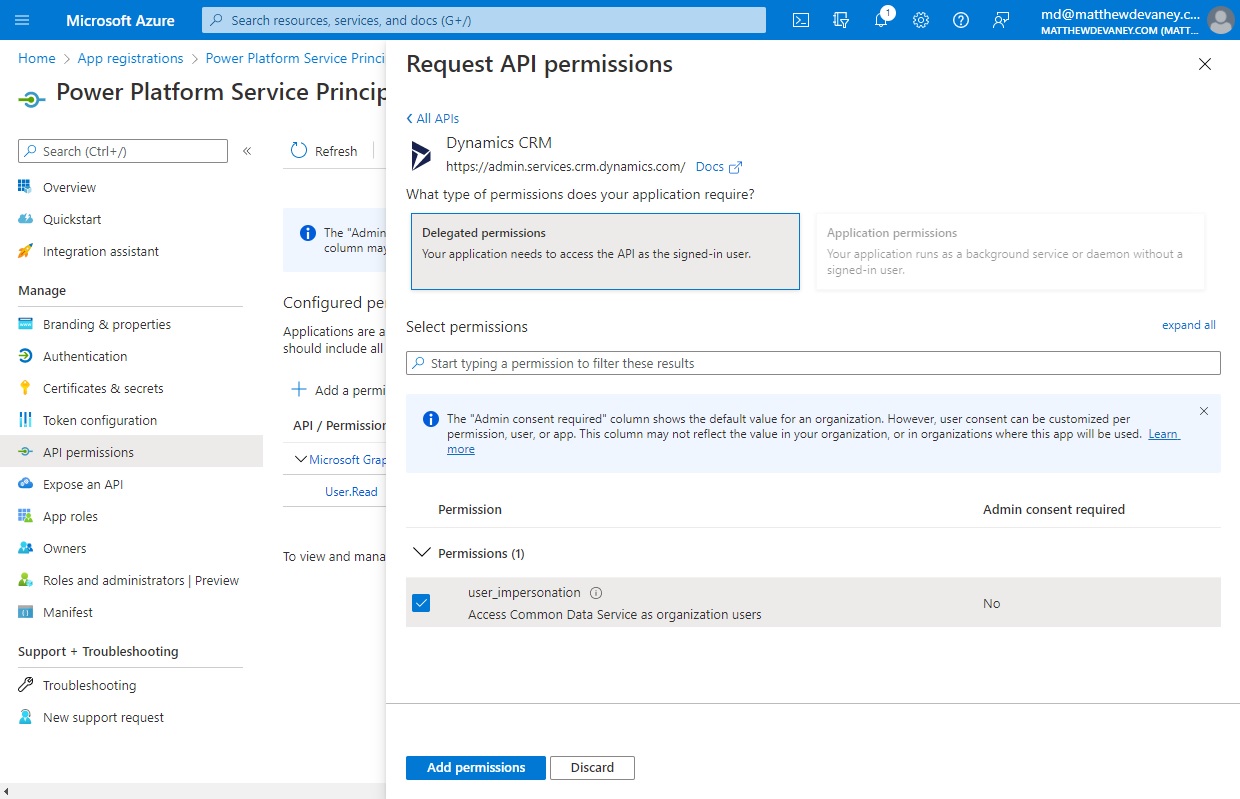 A Visual Guide To Power Platform Service Principal Setup