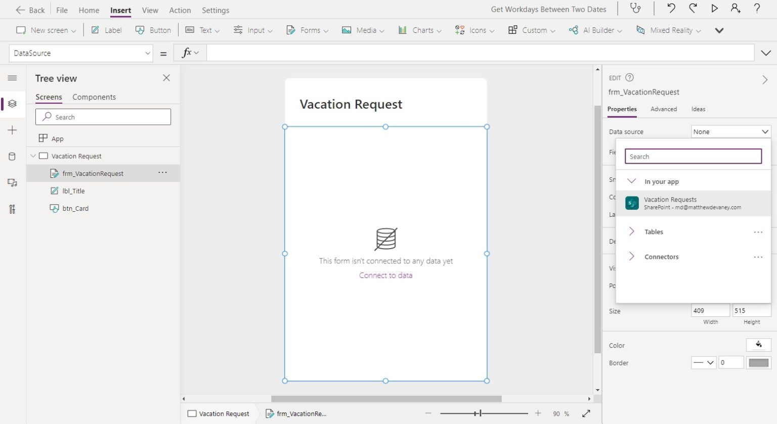 Power Apps Calculate Business Days Excluding Weekends & Holidays