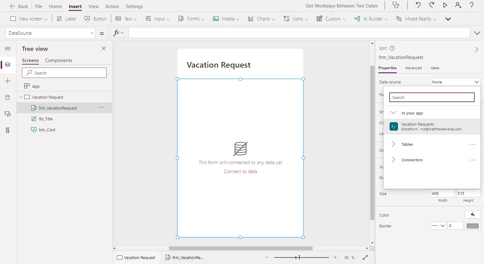 Power Apps Calculate Business Days Excluding Weekends & Holidays