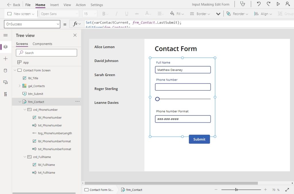 Power Apps Phone Number Formatting In A Form (Input Mask)