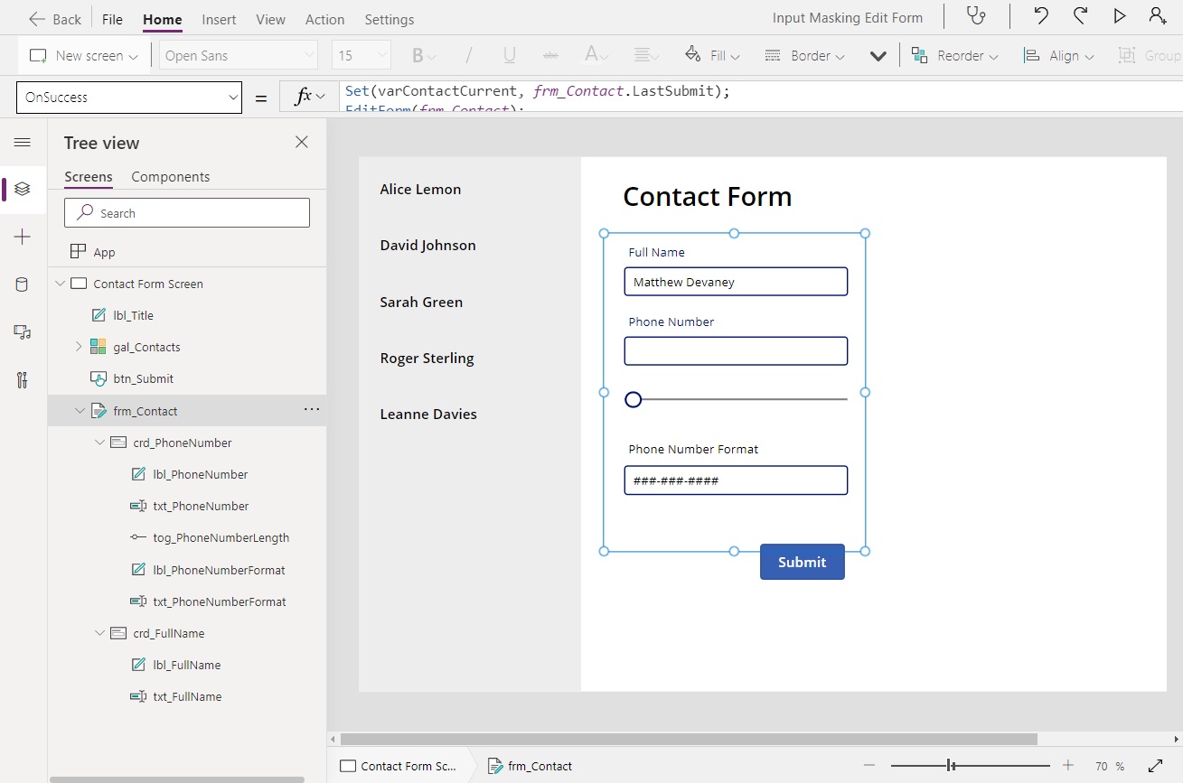Power Apps Phone Number Formatting In A Form (Input Mask)