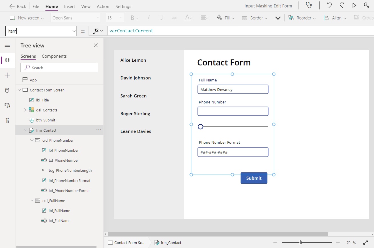 Power Apps Phone Number Formatting In A Form (Input Mask)