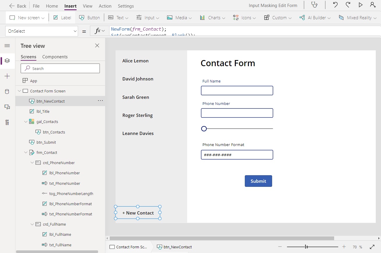 Power Apps Phone Number Formatting In A Form (Input Mask)