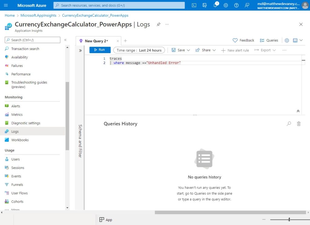 Power Apps Onerror Property Capture And Log Unexpected Errors