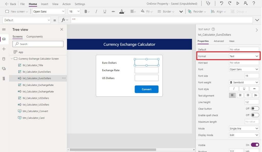 Power Apps Onerror Property Capture And Log Unexpected Errors