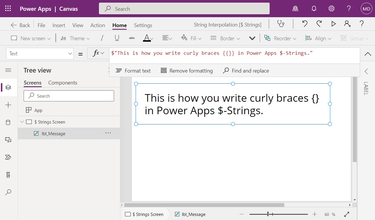 $-Strings: A Better Way To Concatenate Text Strings In Power Apps