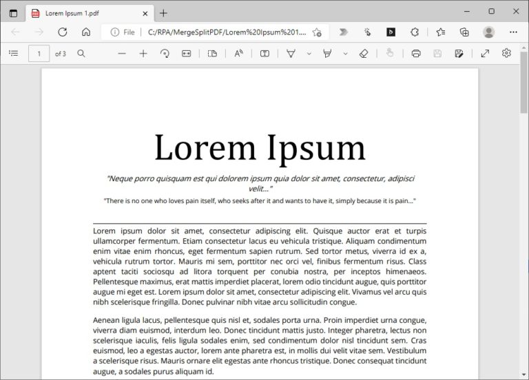 Merge & Split PDF Files With Power Automate Desktop