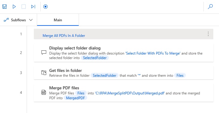 Merge & Split PDF Files With Power Automate Desktop