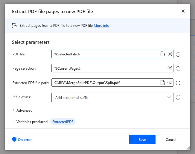 Merge & Split PDF Files With Power Automate Desktop