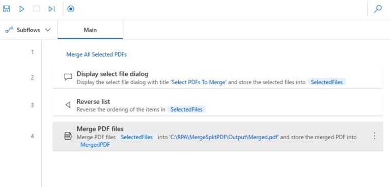 Merge & Split PDF Files With Power Automate Desktop