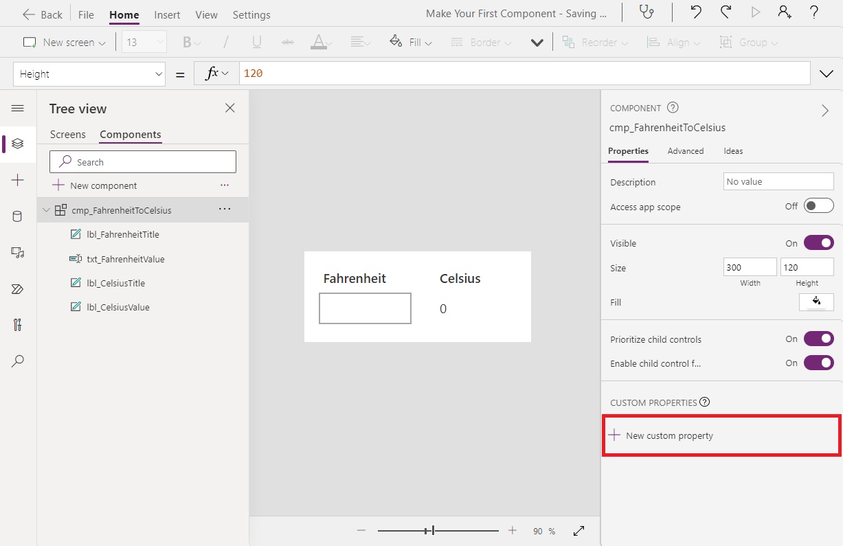 Make Your First Power Apps Canvas Component