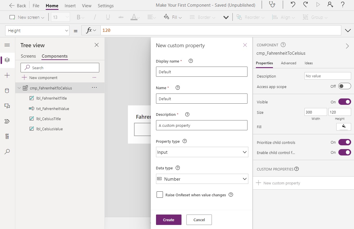 Make Your First Power Apps Canvas Component