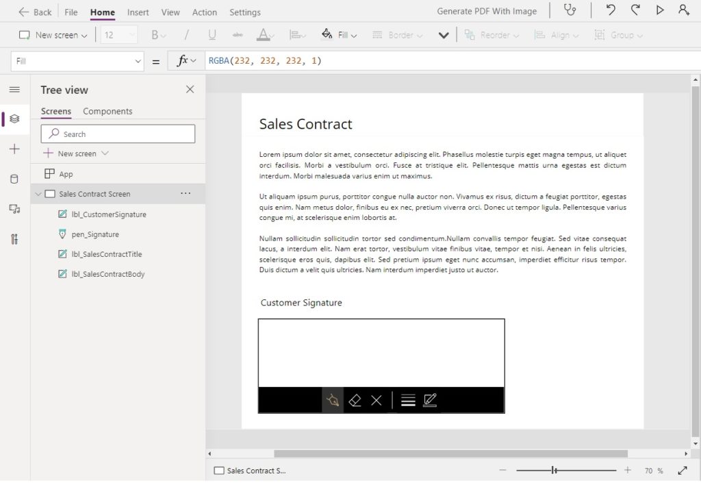 Power Apps Add An Image To A PDF Form