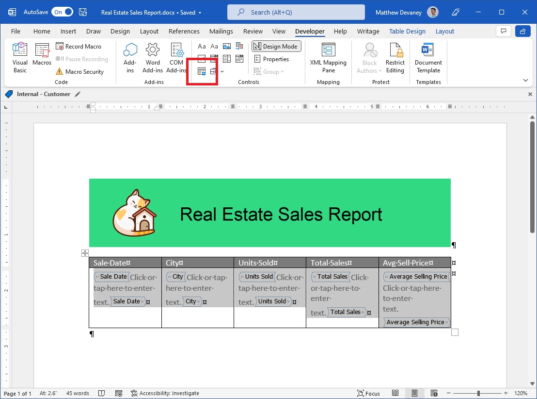 Power Automate Create Word Document With A Repeating Section