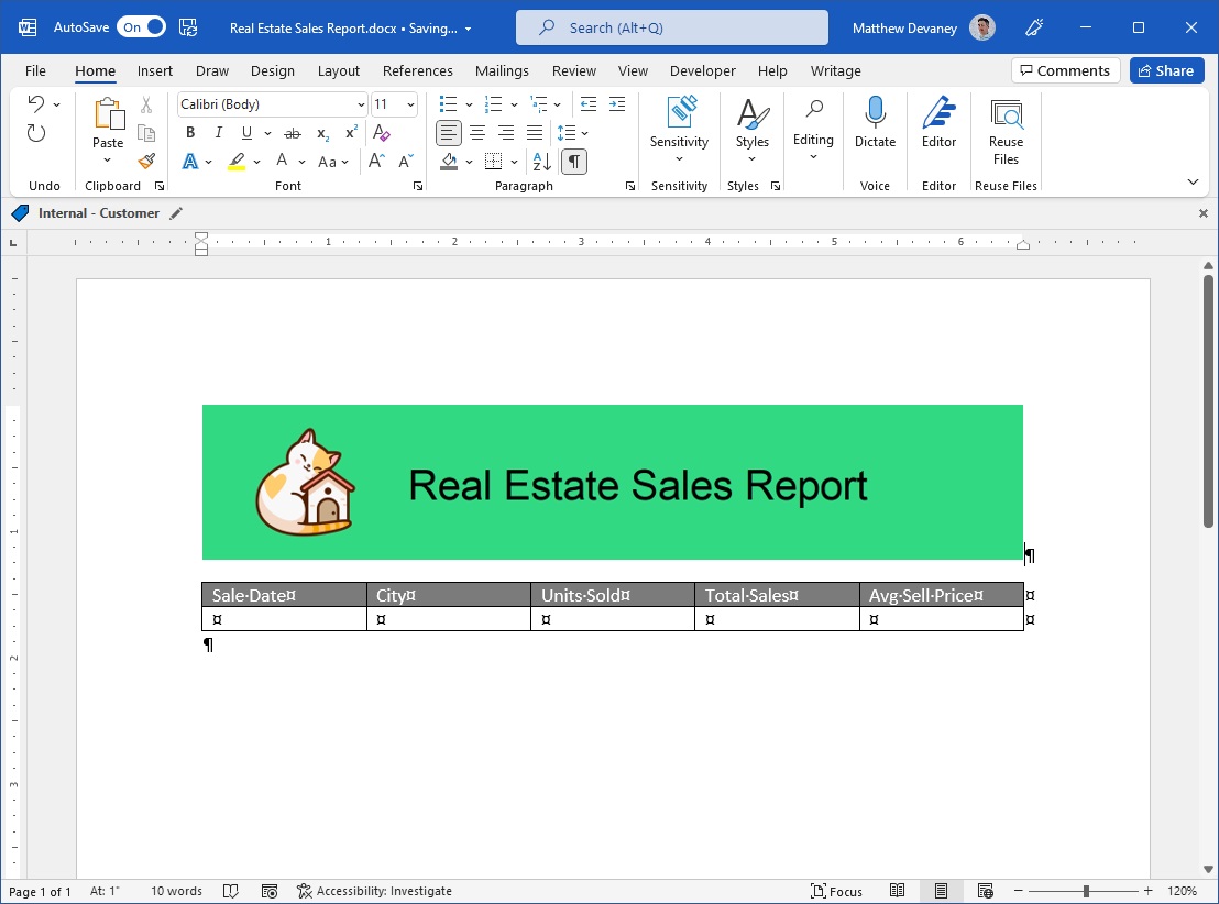 Power Automate: Create Word Document With A Repeating Section